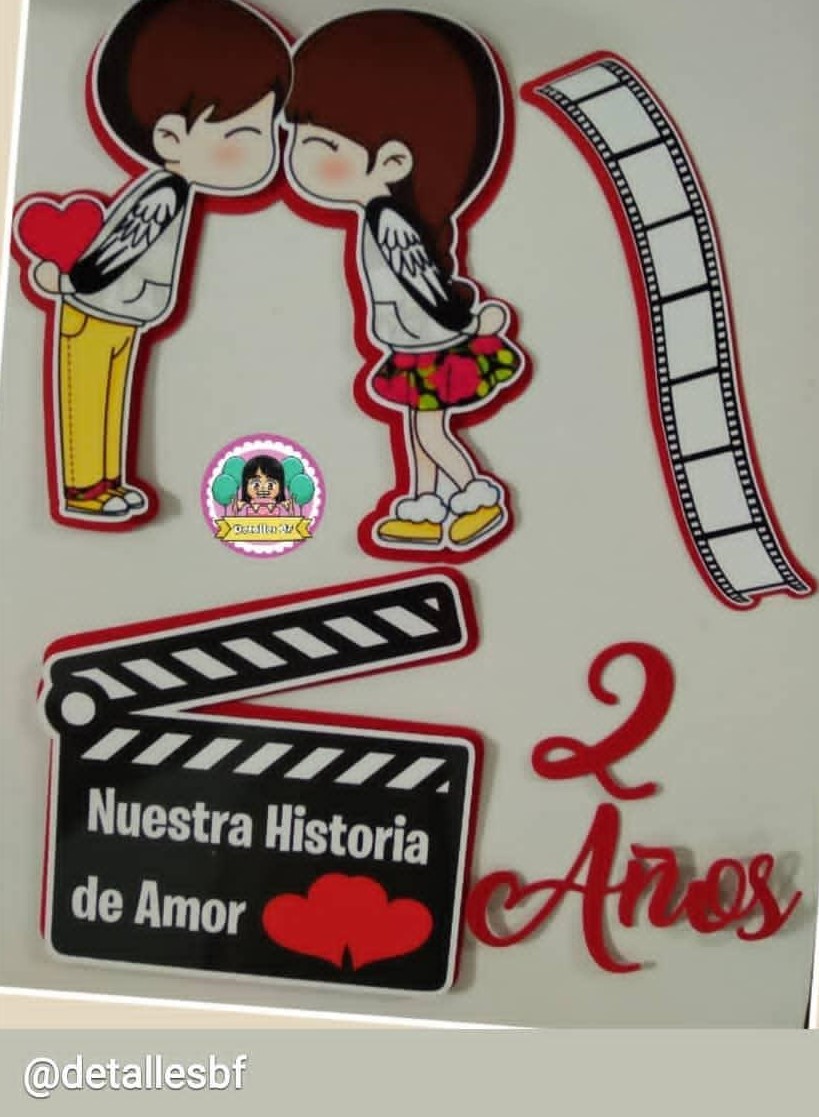 Topper Aniversario - Mis Toppers Tus Toppers