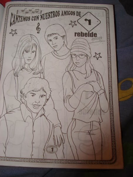 Productos Erreway: Cuadernillo para colorear de Rebelde Way