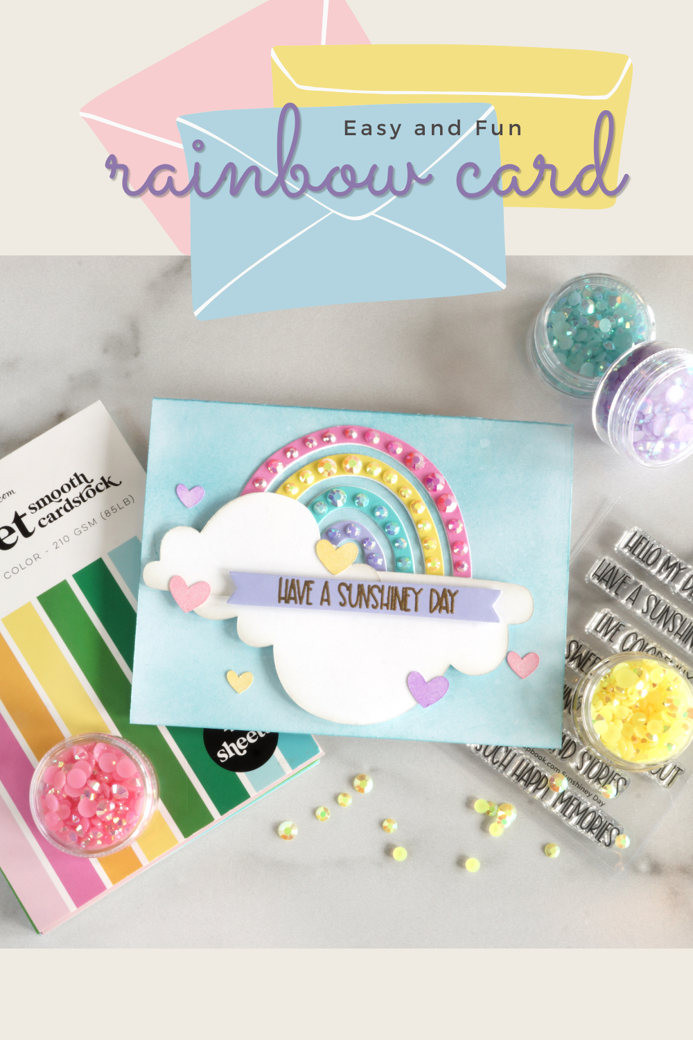 Sent with Love Saturday: Sunshiney Day Rainbow Card - Alice Scraps ...