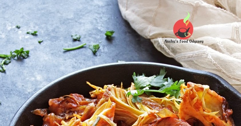 Punjabi Kathal ki Sabzi | North Indian Dry Unripe Jackfruit Curry