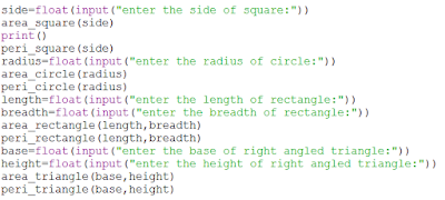 TECH GARCON: To calculate perimeter/circumference and area of shapes ...