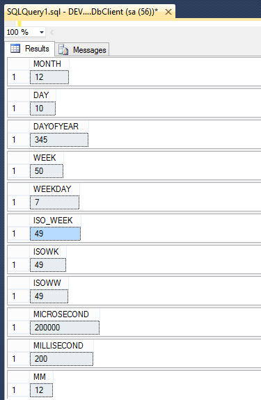 MS-SQL Date Functions - SQL Tutorial