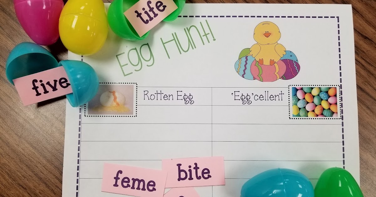 First Grade Starter Pack: Easter Word Hunt