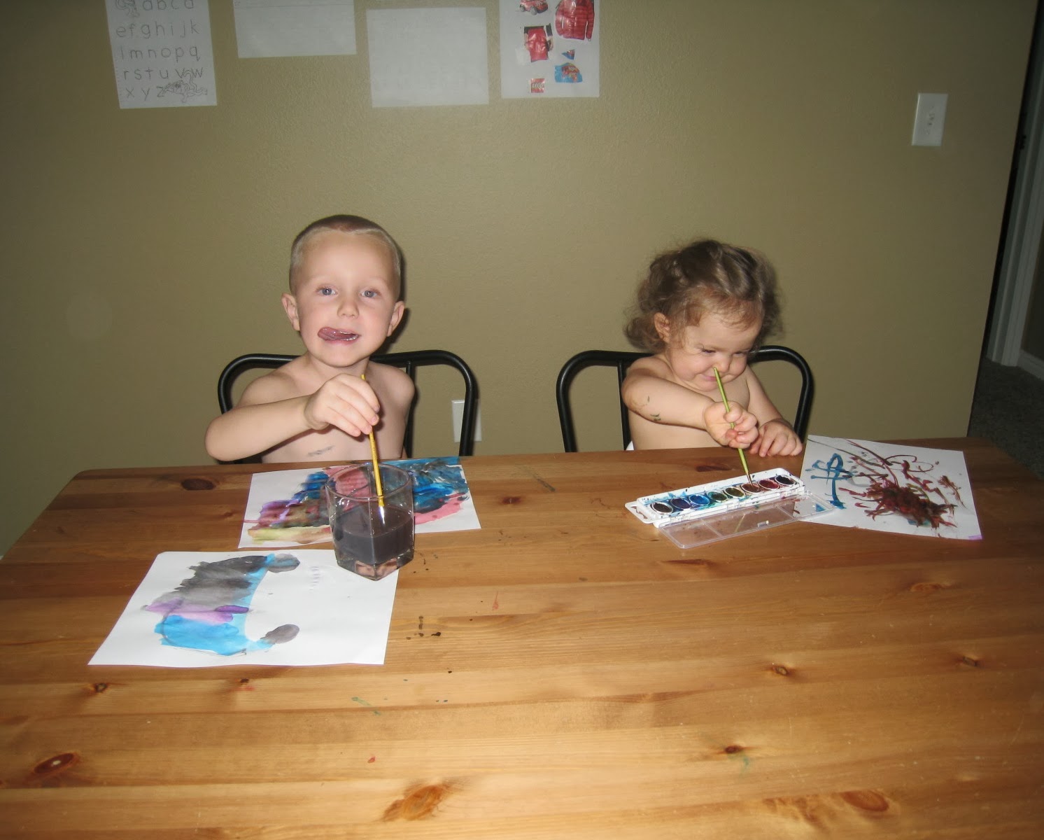 Higgy Baby, Andrew, Sparky, Dolly, Snuffy & Ronnie: Nakey Children