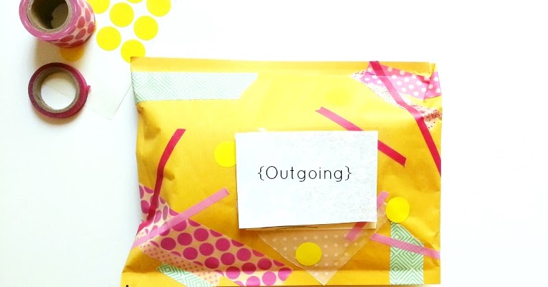 Good mail days- Outgoing package and envelopes / Seaweed Kisses