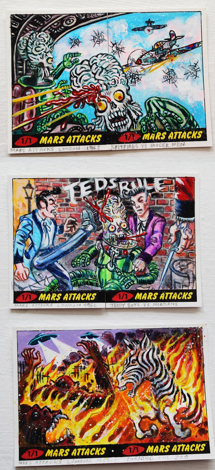 From Mars Attacks Cards 1962