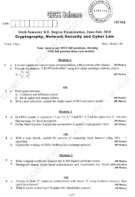 Visvesvaraya Technological University B.E. COMPUTER SCIENCE (CBCS ...