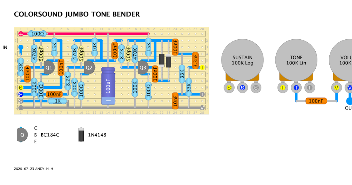 Guitar Effects - Vero - Point to Point - Tag Board Layouts: COLORSOUND ...