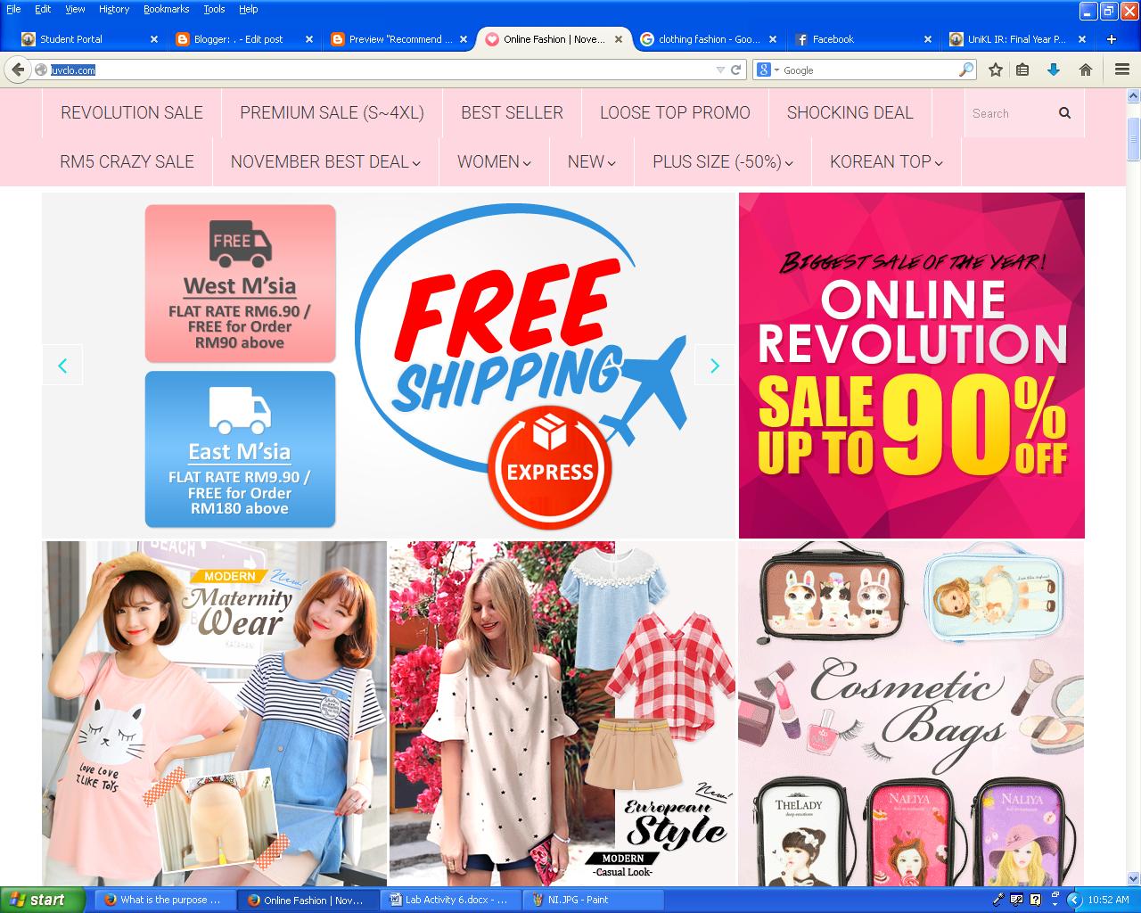 Recommend Online Shopping website for Fashion (5 examples)