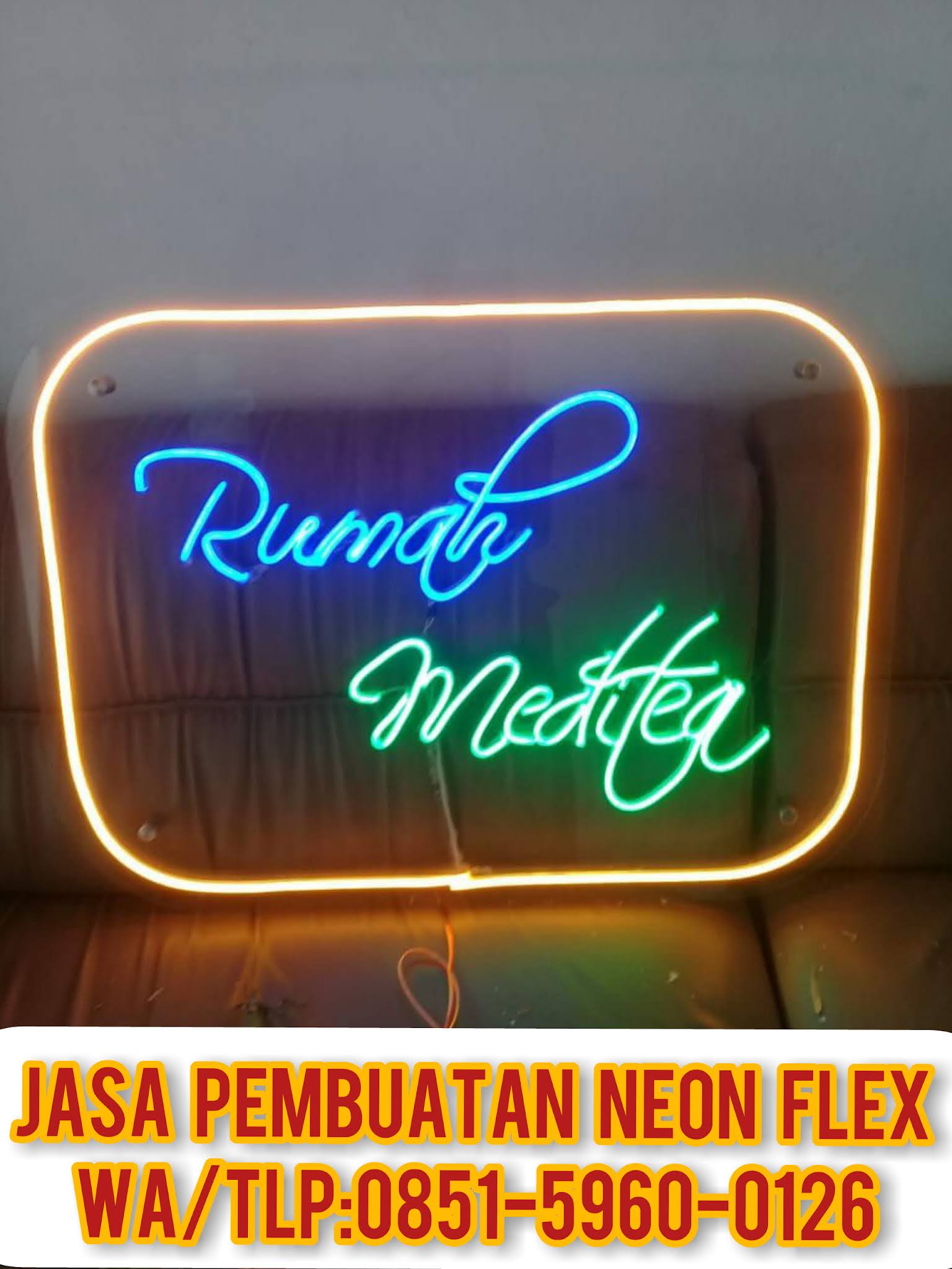 Wa/Tlp 0851-5960-0126 jual lampu neon tulisan Pasuruan Jombang Sidoarjo