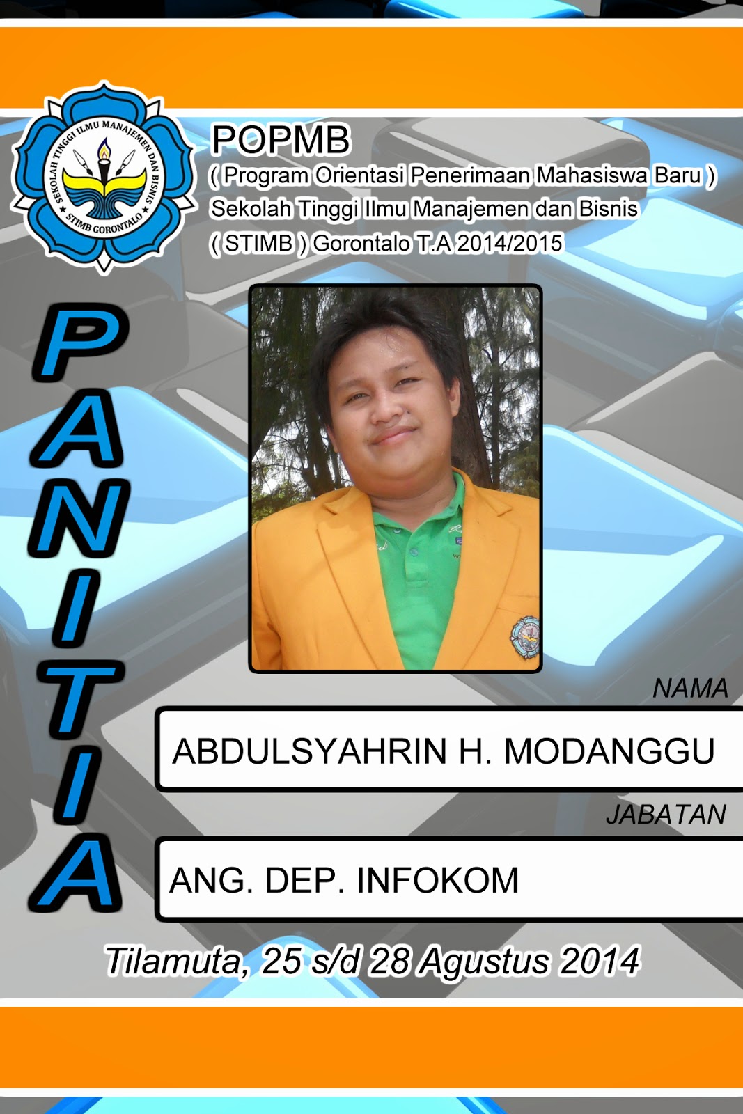 Triple_S - Simple Smart Santai: CONTOH ID CARD PANITIA POPMB (PROGRAM ...