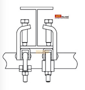 Scaffolding Beam Clamp Gravlock Coupler Structure I Beam - Girder ...