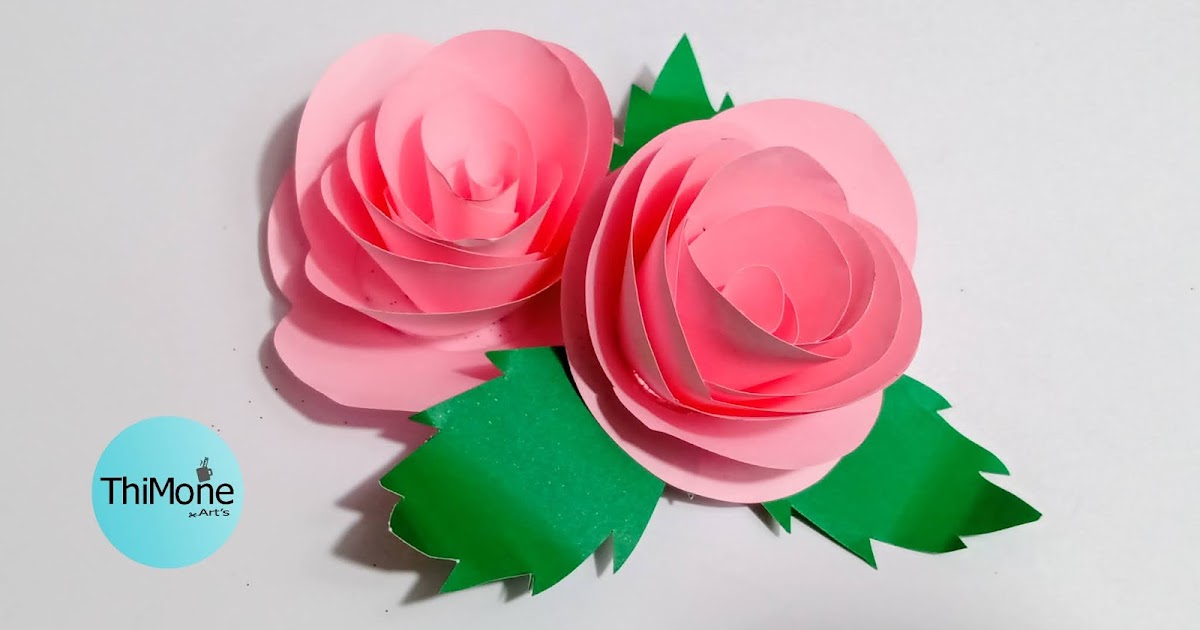 Thimone Art's: Molde Rosa de papel