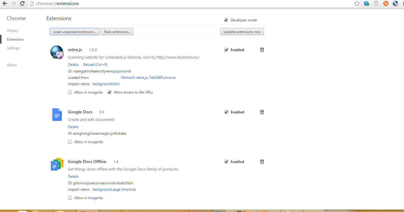Jquery Vulnerability Finder - Retire.js