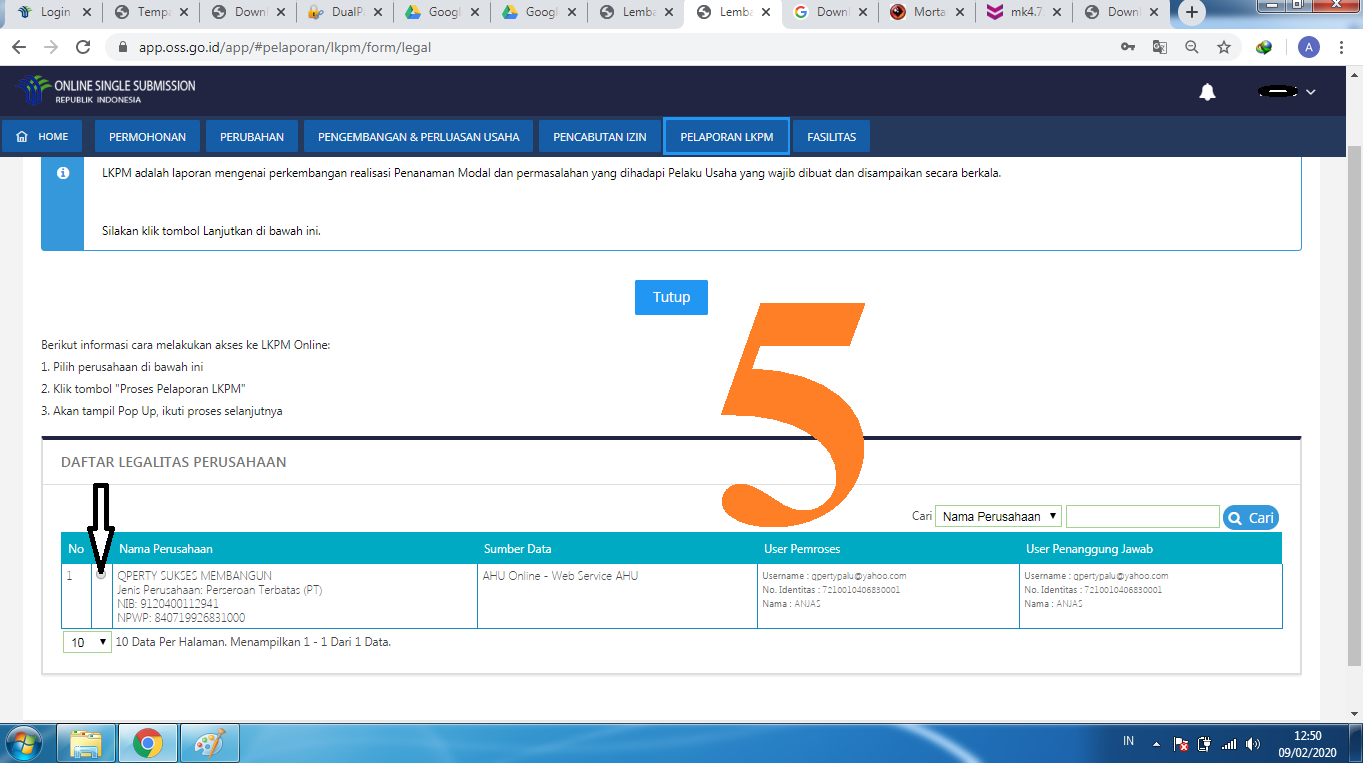 Dragon-AS7: TUTORIAL CARA PELAPORAN LKPM ONLINE LANGSUNG DARI LINK OSS ...