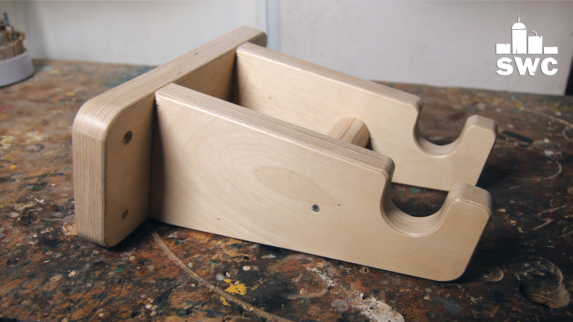 scrap wood city: DIY plywood bicycle rack