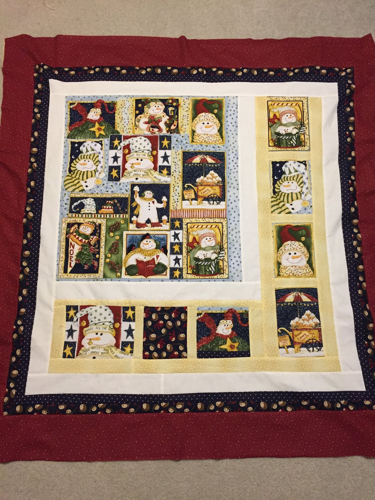Happy Cottage Quilter: Christmas panel