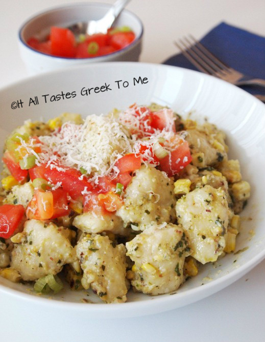 It All Tastes Greek To Me: Homemade Gnocchi with a Fresh Summer Sauce