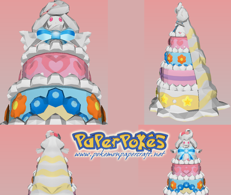 PaperPokés - Pokémon Papercraft: ALCREMIE-GMAX
