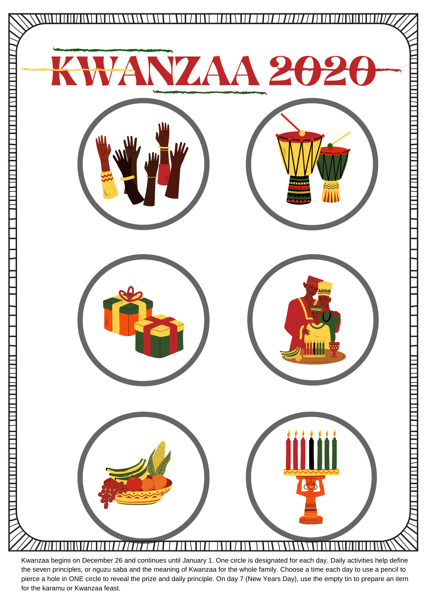 Kwanzaa: Fun family craft + Activity | Nik Snacks - Nik Snacks