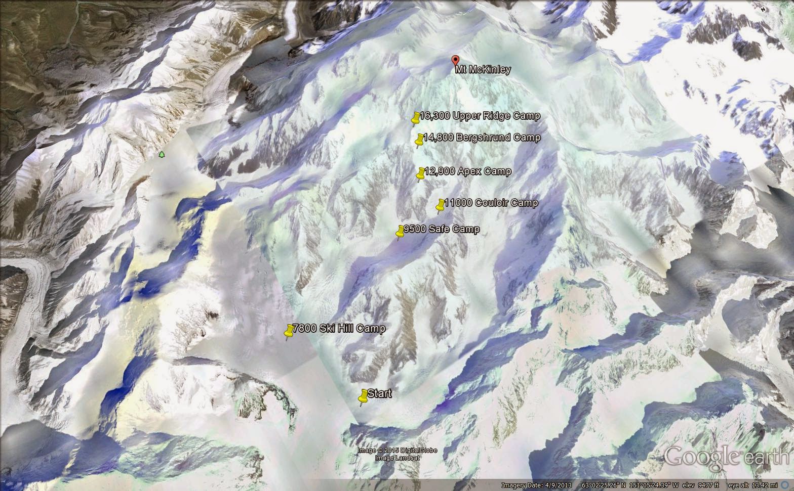 Denali West Rib: Route Details