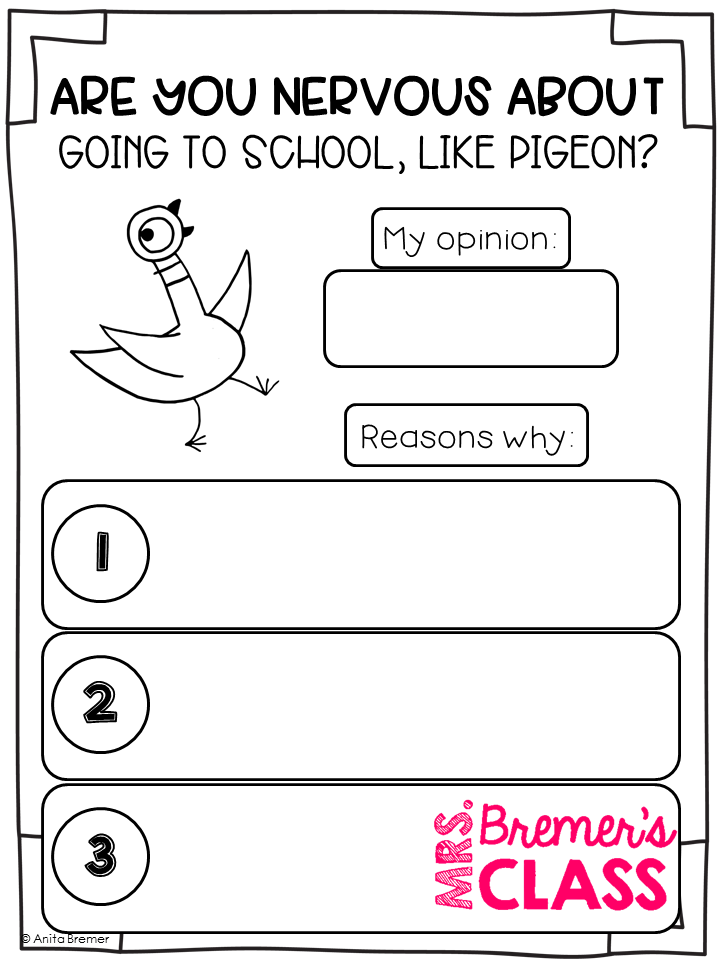 Pigeon HAS to Go to School! Book Activities and Ideas | Mrs. Bremer's Class