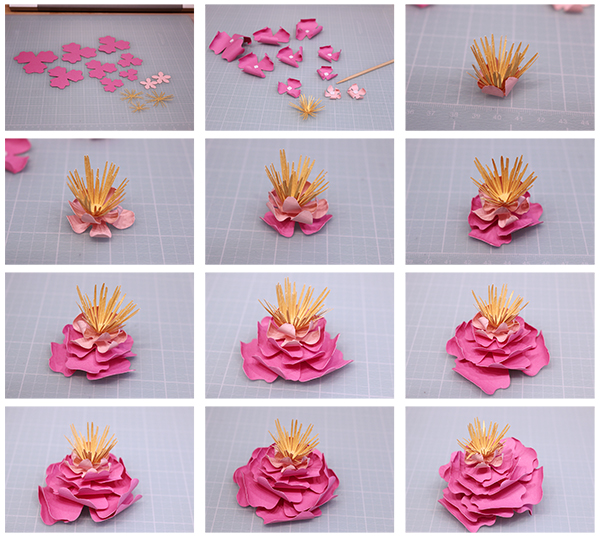 Layered Flowers | Bits of Paper