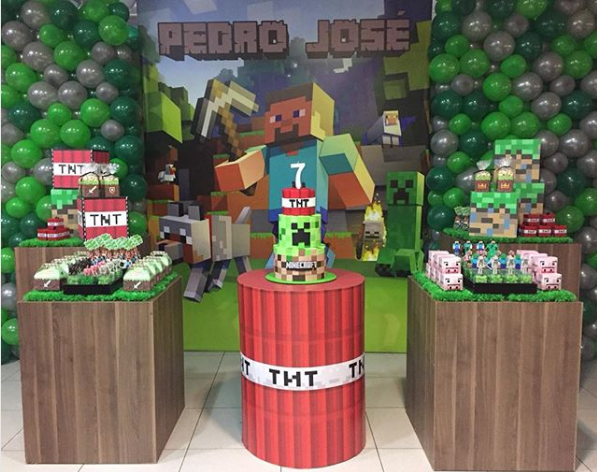 Fiesta temática de minecraft