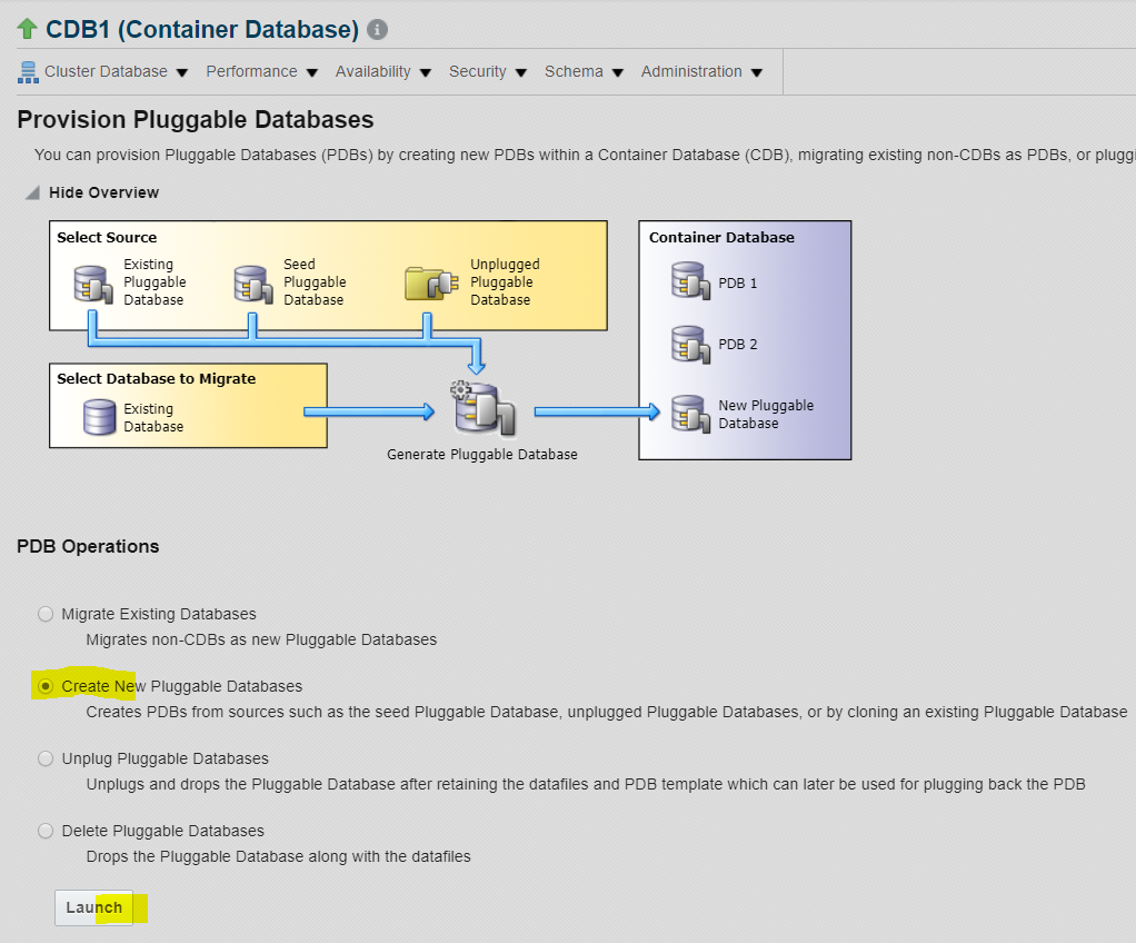 Oracle Dba Quick Notes Creating Multiple Pdbs In One Go Using Oem