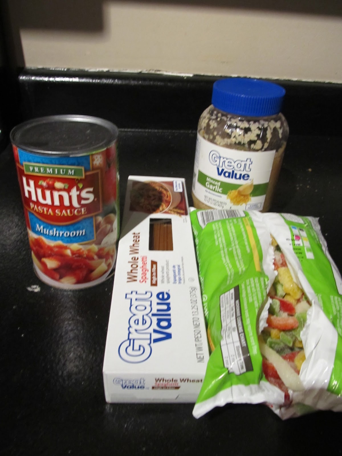 Charlie The Cavalier : Spaghetti with Mushrooms, Red, Green, and Yellow ...