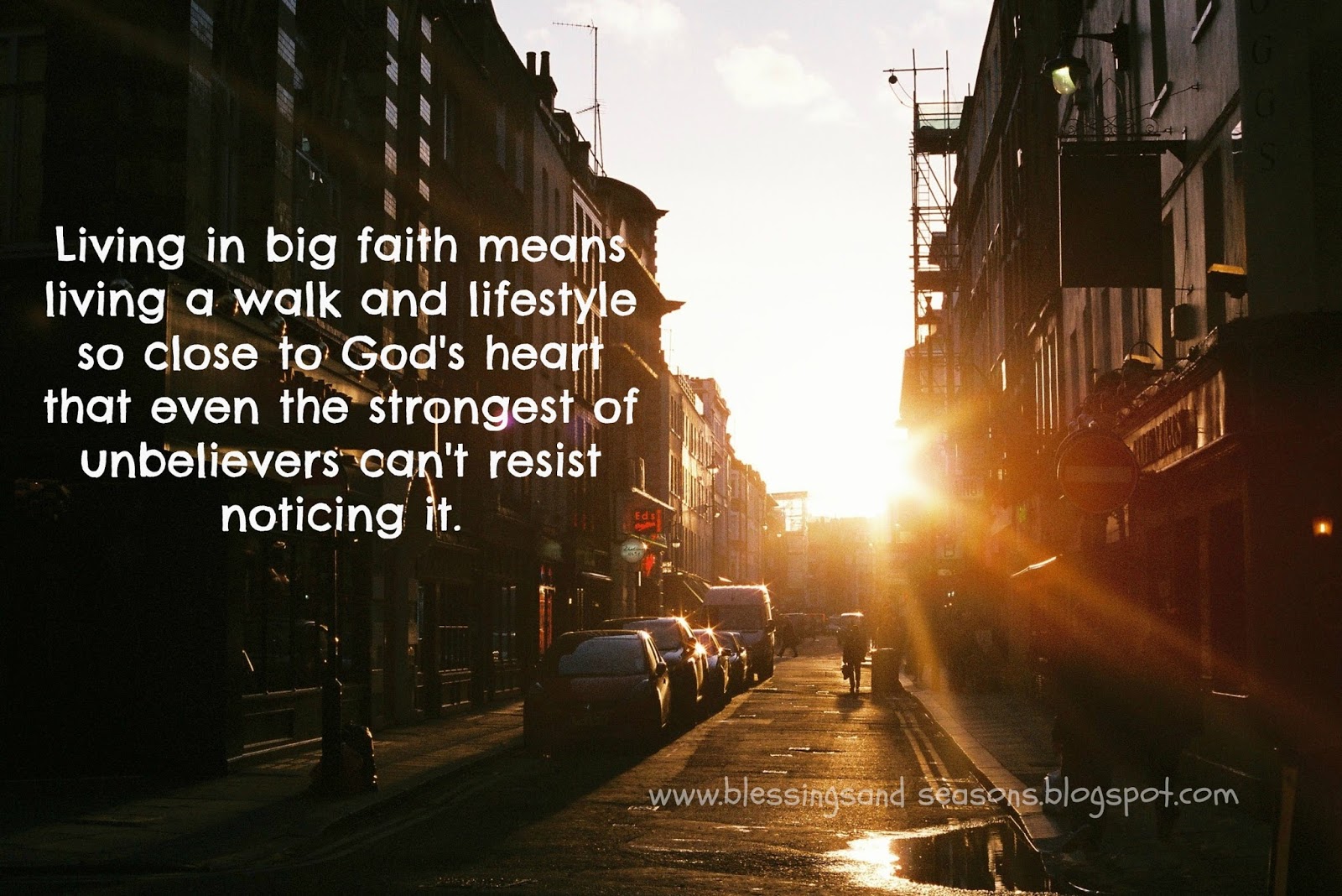 Blessings And Seasons: Big Faith In Any Job