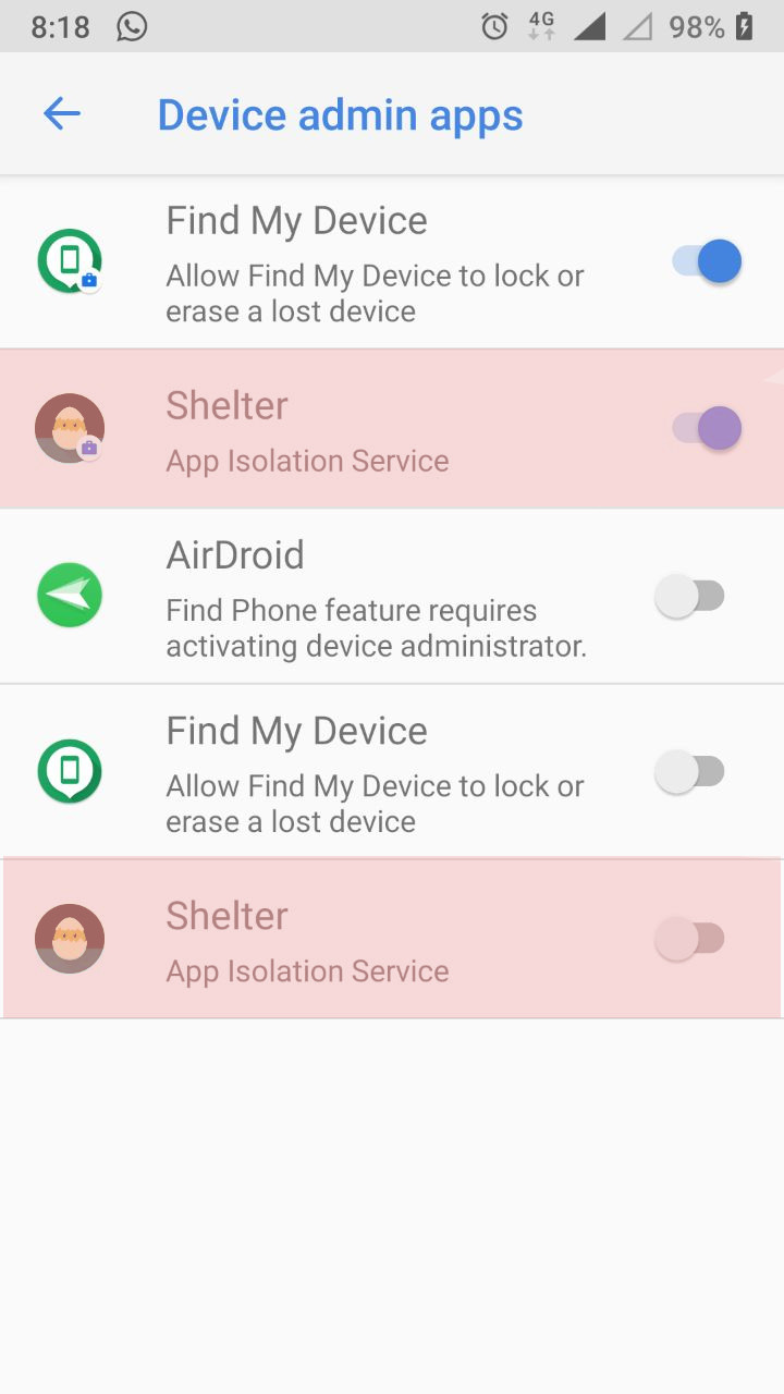 Shelter, Application To Create An Isolated Space On Android! - Fosslicious