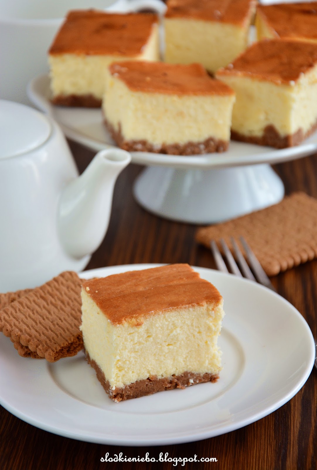 Słodkie Niebo: Łatwy sernik na herbatnikach