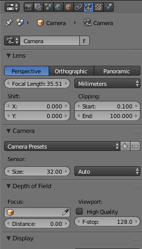 Camera View Blender | DELOREAN