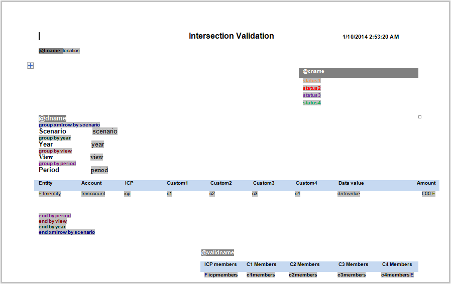 fishing with FDMEE: Intersection Check Report for HFM - Custom XSL Solution