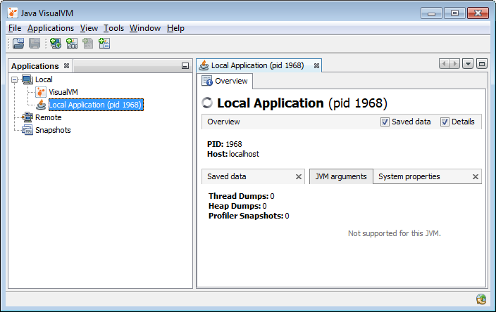 Franz Van Betteraey Monitoring Windows Tomcat Service With Java Visualvmand How I Finally Failed