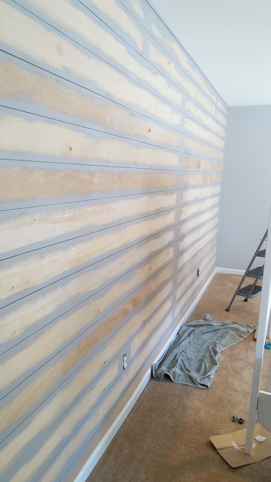 Duo Ventures: Sami's Big Boy Room: DIY Faux Shiplap Paneled Wall