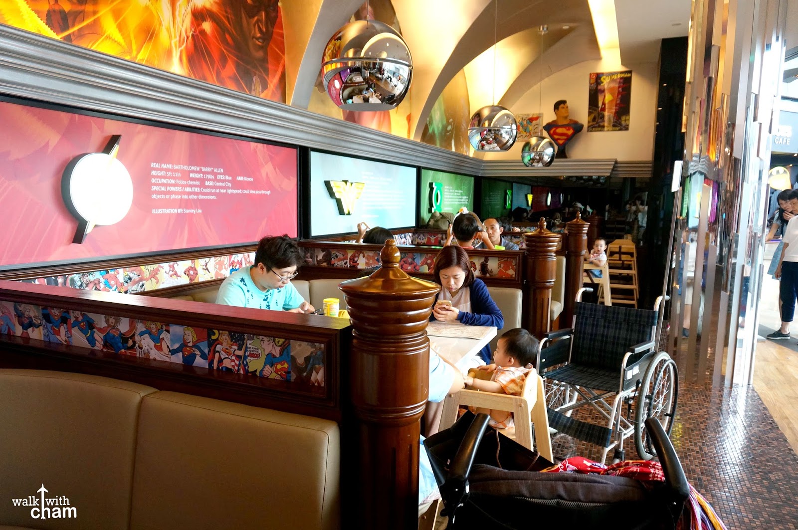 Walk with Cham: DC Comics Superheroes Cafe Singapore