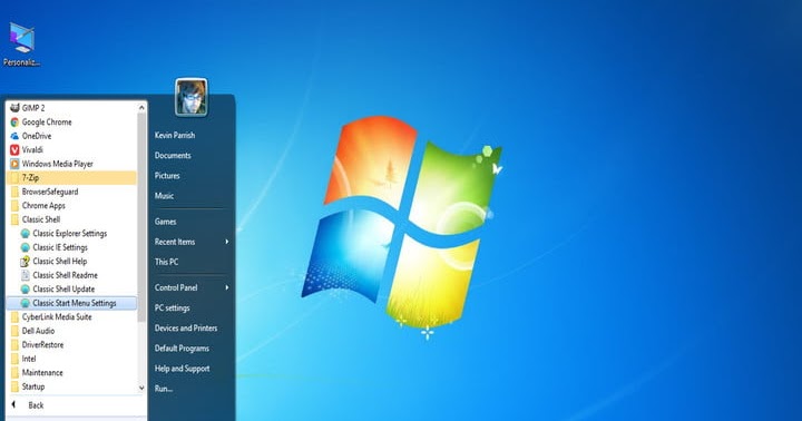 windows 7 interface