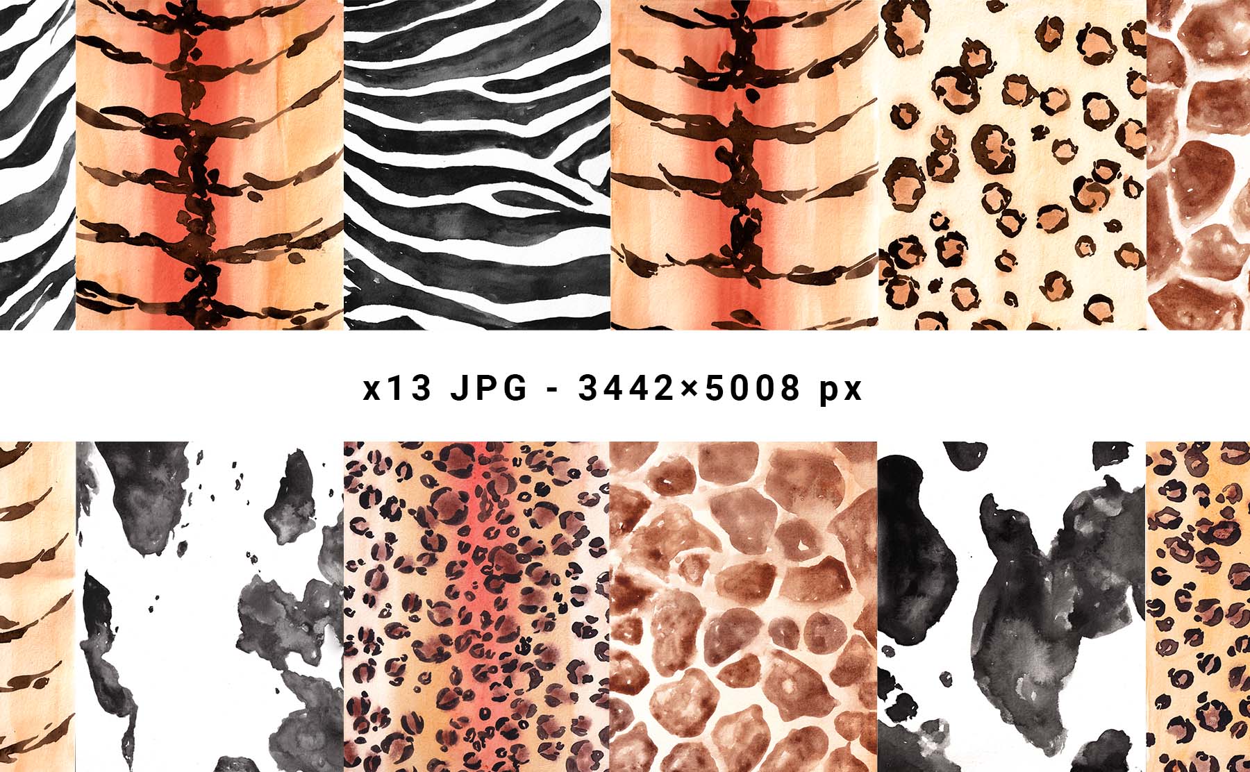 Free DEMO Animal Skin Texture Watercolor