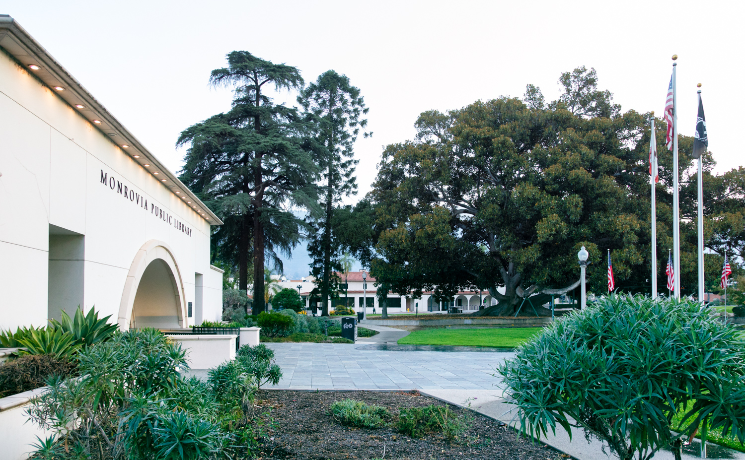 Monrovia Public Library And The Community Center