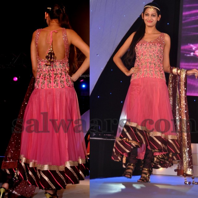 Back Neck Embroidery Salwar - Indian Dresses