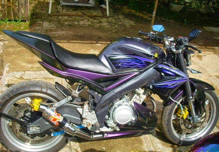 Modifikasi VIXION BIRU sportmonster azik