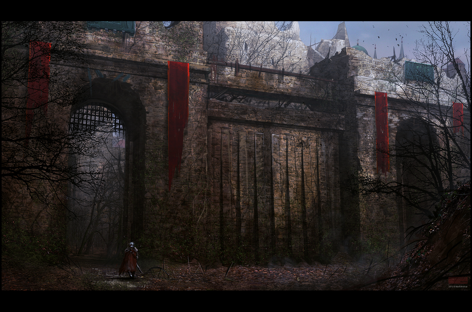 Mark Molnar - Sketchblog of Concept Art and Illustration Works: Castle Gate