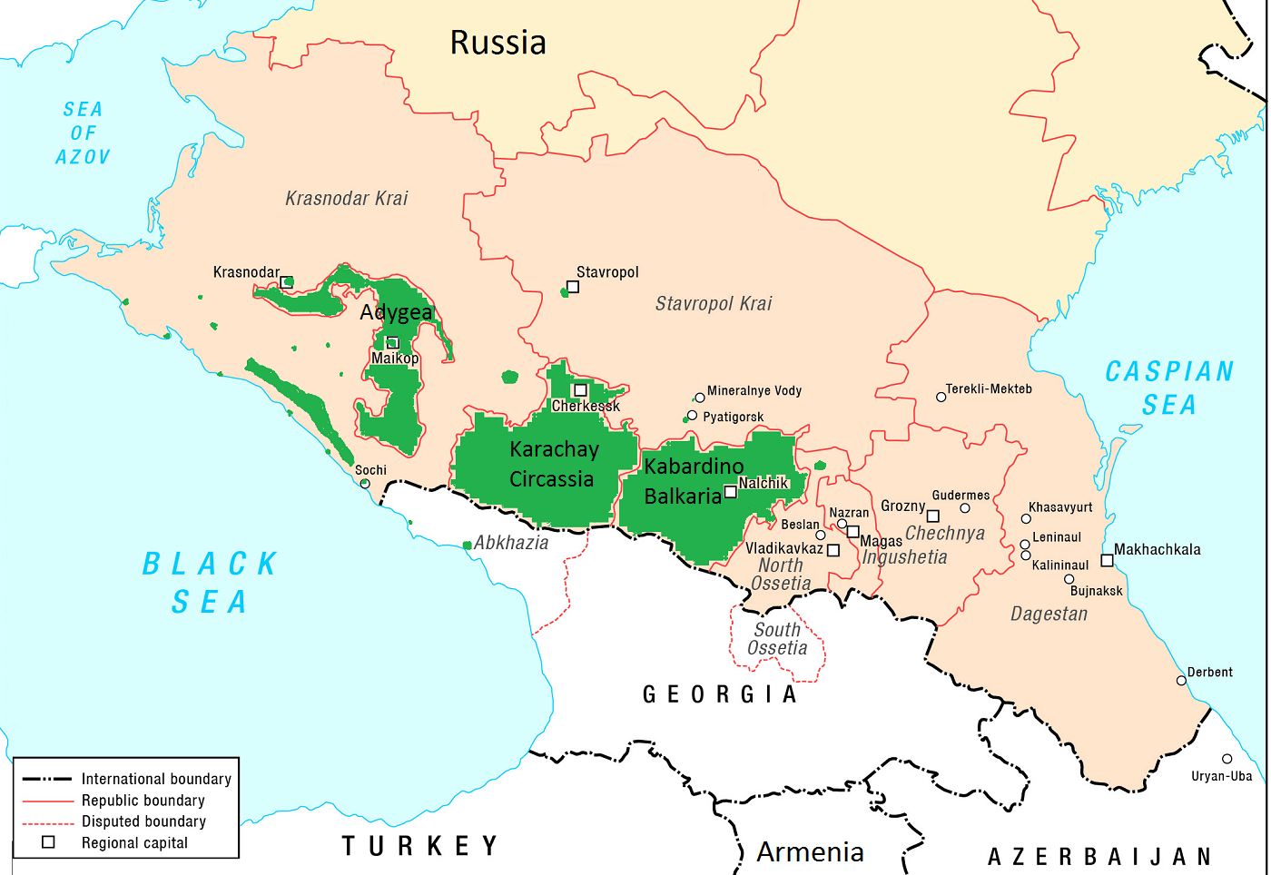 Circassian population of the world is over 7 million
