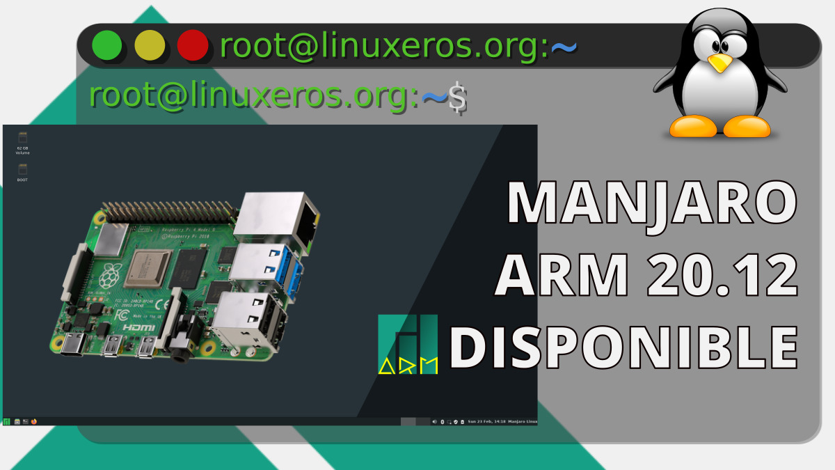Manjaro ARM 20.12, con KDE Plasma 5.20, XFCE 4.14 y MATE 1.24 ~ Linuxeros