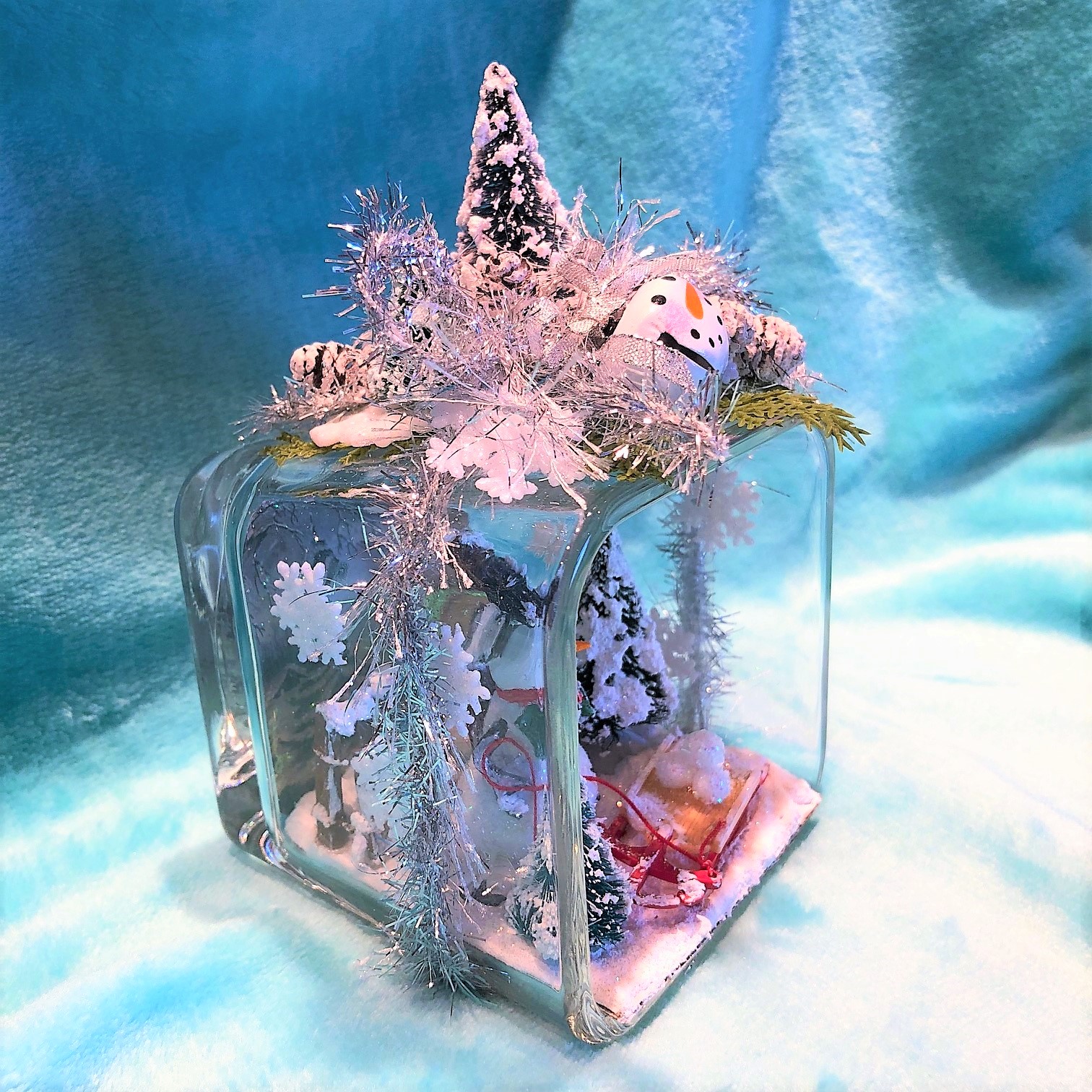 CREATIVITY IS CONTAGIOUS: ADORABLE WINTER BLOCKS WITH DECOART SNOW-TEX