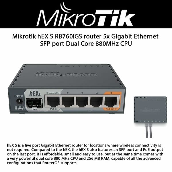 Review Mikrotik hEX S RB760iGS Router