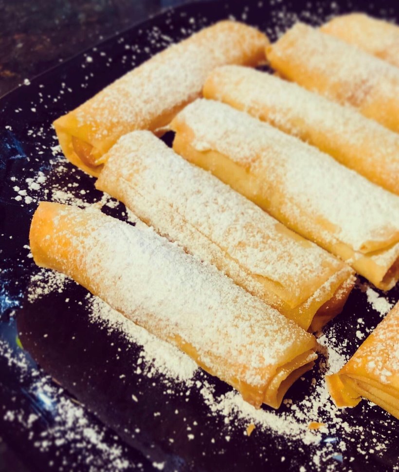 Peach Mango Spring Roll