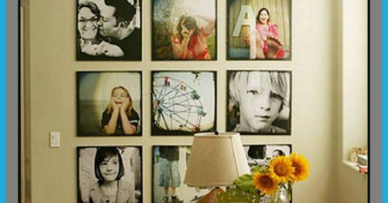 DIY And Household Tips: DIY Large Photo Wall Display